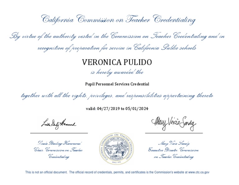 Pps Credential | PDF