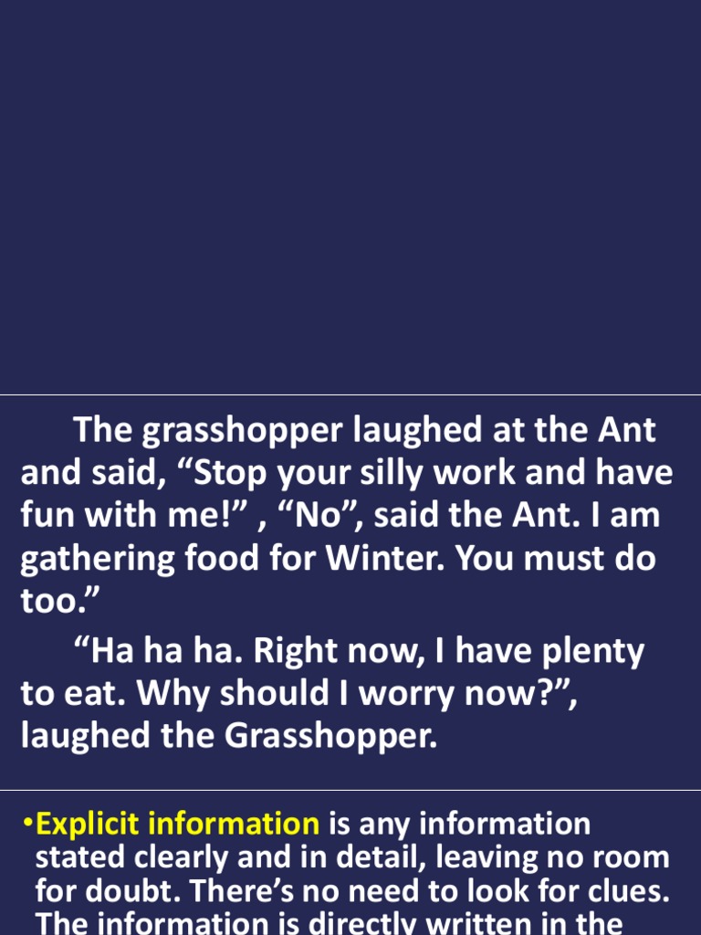 Explicit and Implicit Signals | PDF | Adverb | English Language