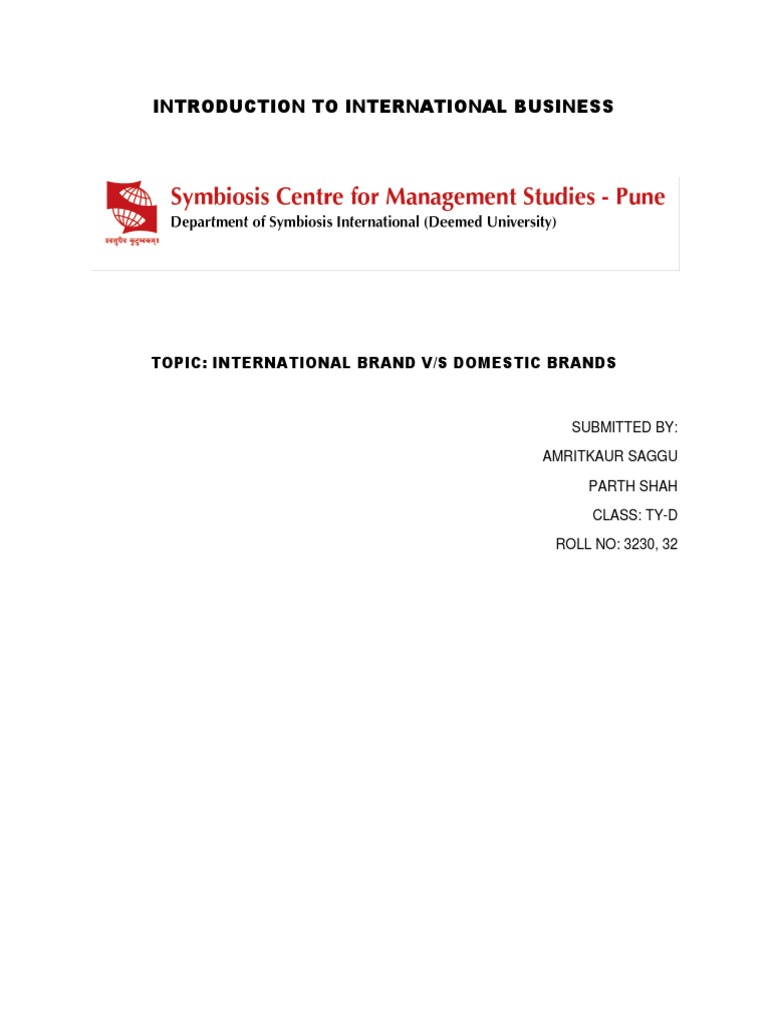 Introduction To International Business | PDF | Capital Market ...