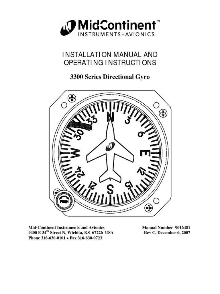 3300 Series Directional Gyro PDF | PDF | Gyroscope | Electrical Connector