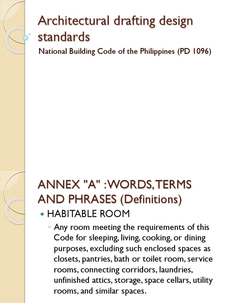 Architectural Drafting Design Standards | PDF | Wall | Stairs
