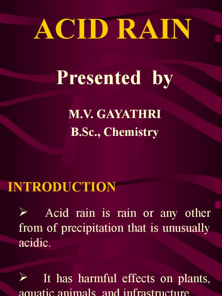 Acid Rain | PDF | Earth Sciences | Chemical Compounds