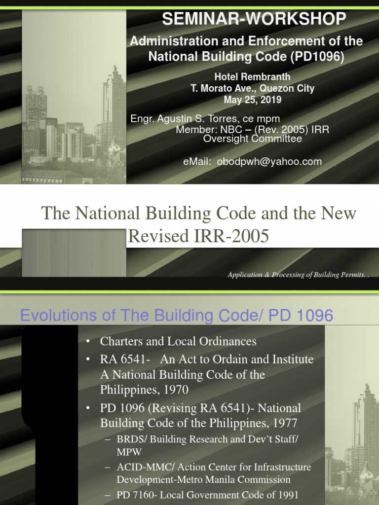 National Building Code of The Philippines | PDF | Building Code ...