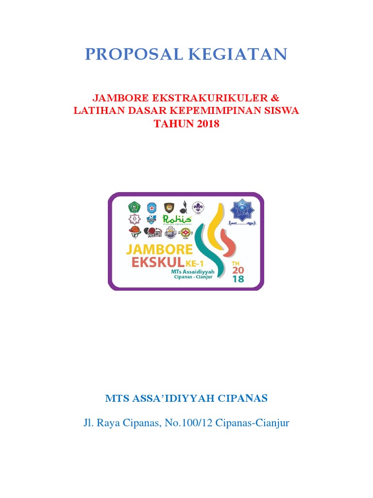 Proposal Jambore Ekskul 1819 | PDF