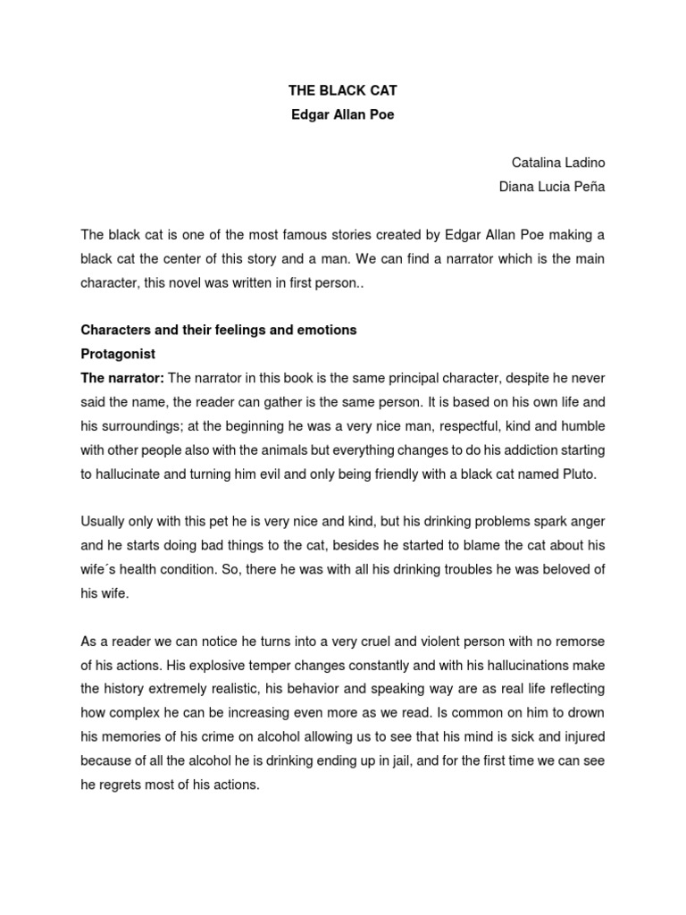 Black Cat Analysis | PDF