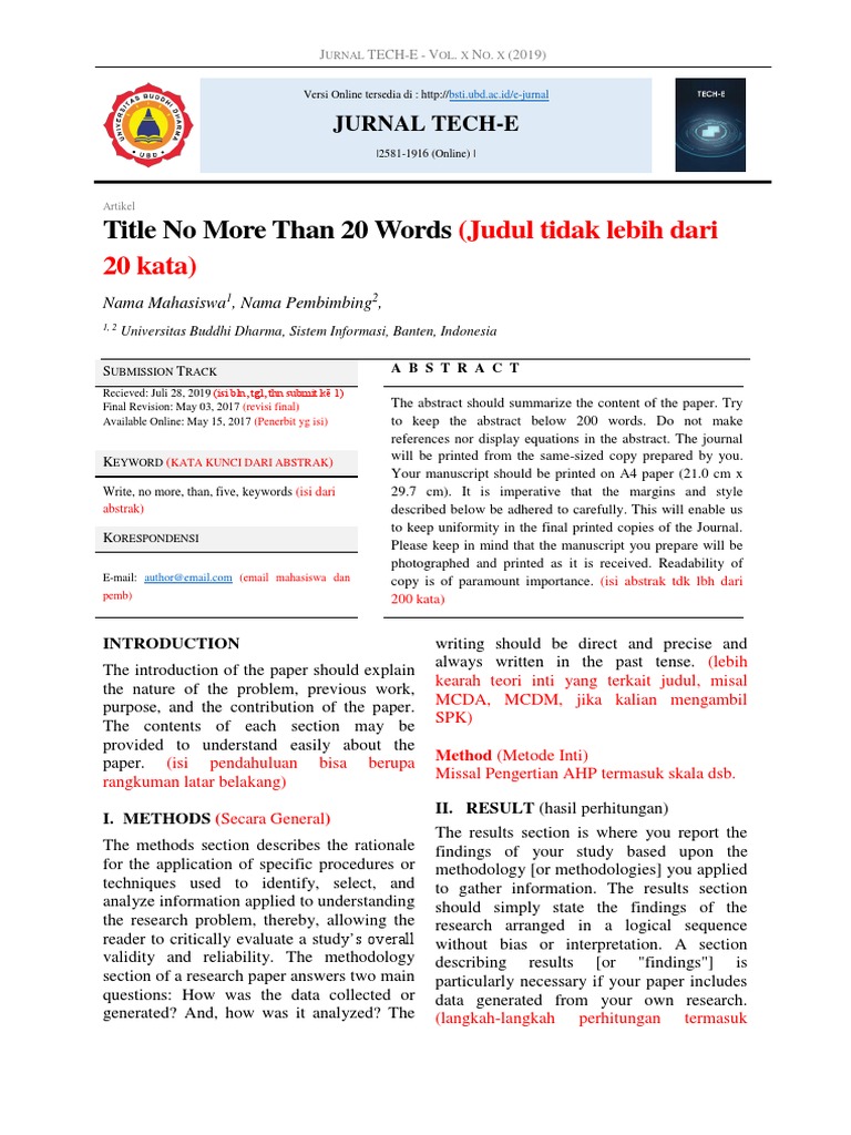 Format Jurnal Tech E | Download Free PDF | Typefaces