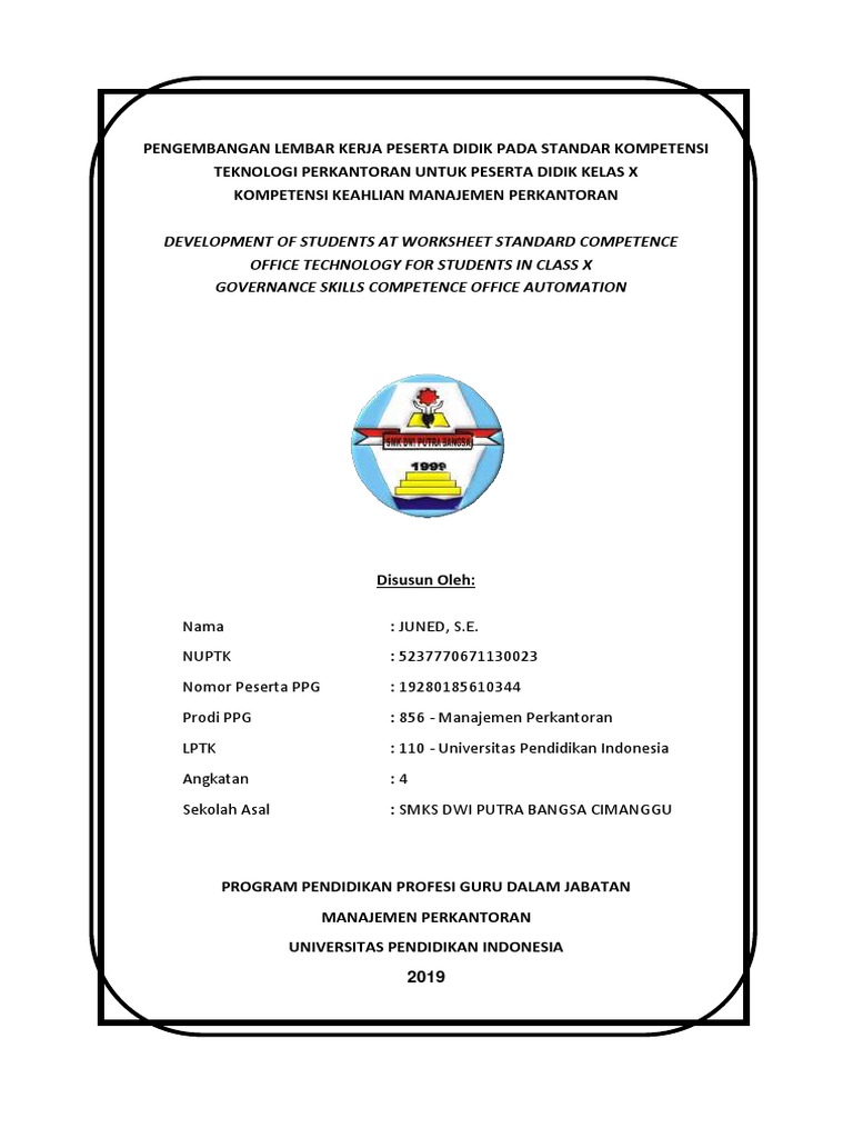 Tugas 1.4. Praktik LKPD - Juned | PDF