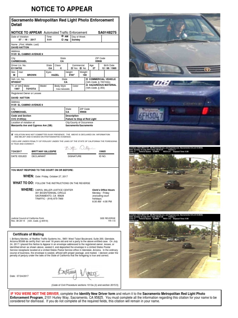 View Traffic Document | PDF | Department Of Motor Vehicles | Bail