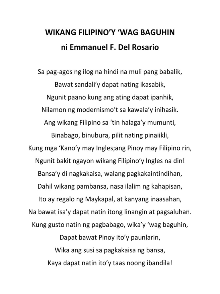 Pagbigkas NG Tula (Elementarya) | PDF