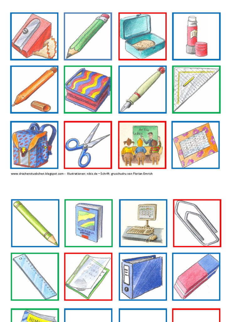 Memoria Schulsachen | PDF