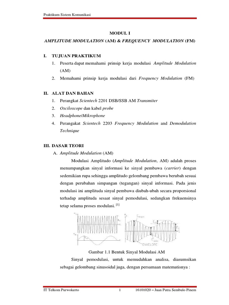 AM FM Modulasi | PDF