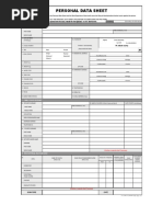 Personal Data Sheet Cs Form No. 212 Revised 2018 | PDF | Passport ...