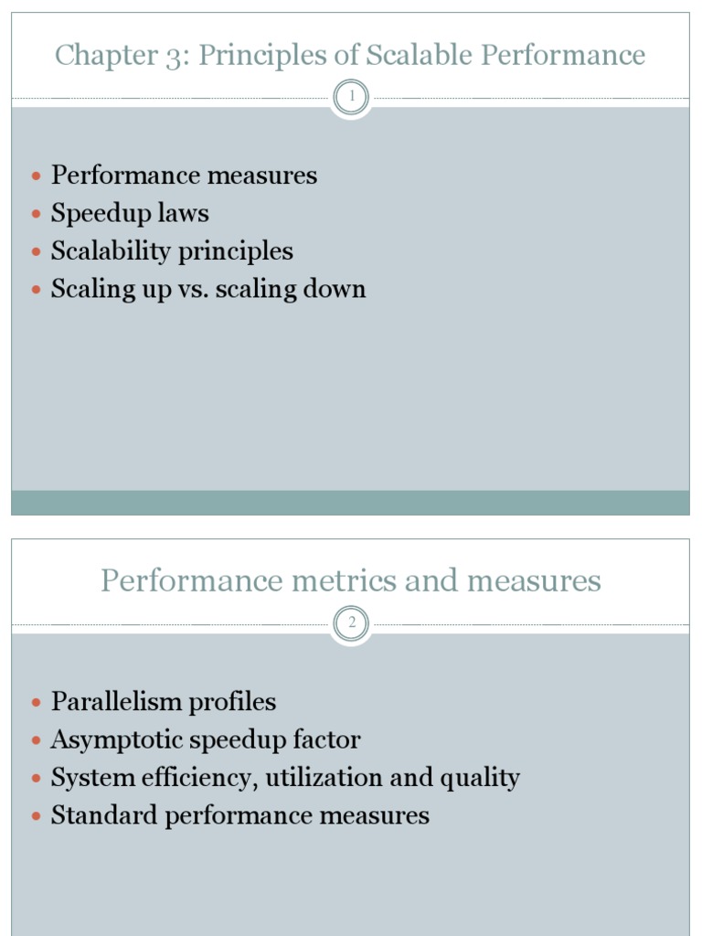 Module 1 Chapter3 | PDF | Parallel Computing | Scalability