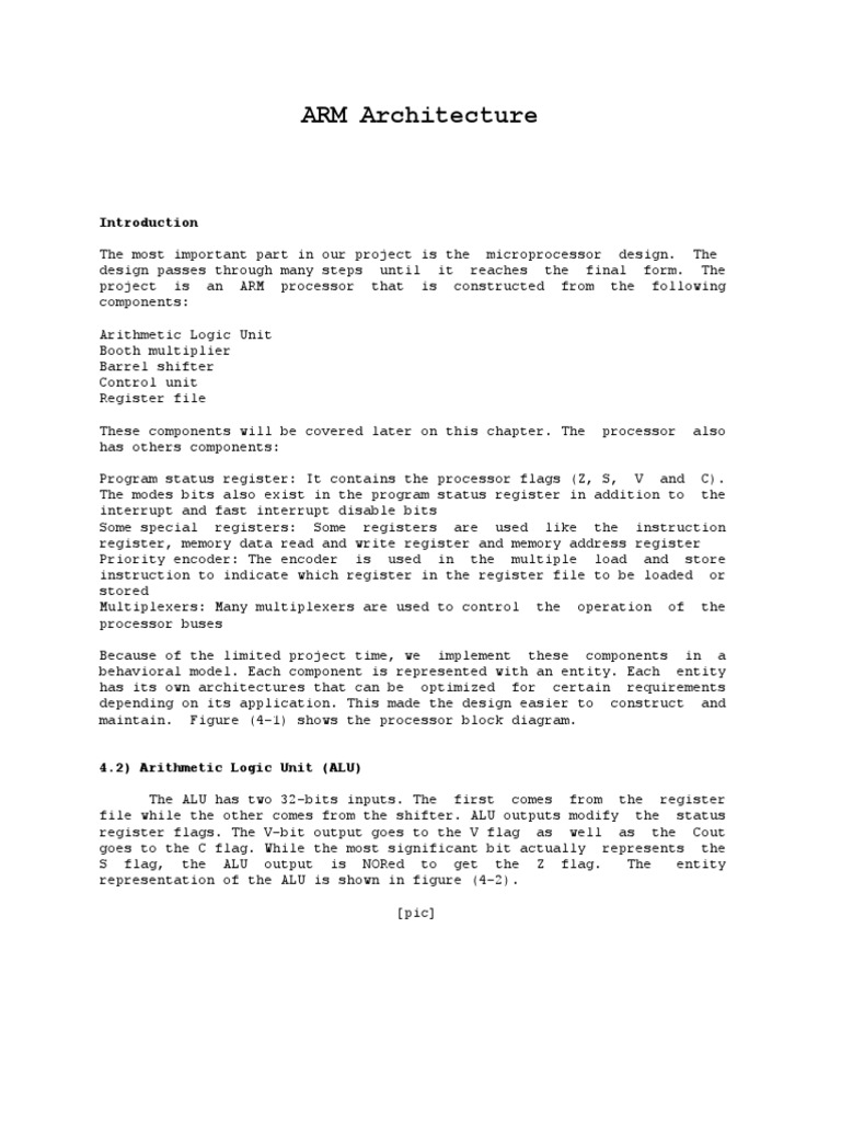 ARM Architecture in Brief | PDF | Central Processing Unit | Arm ...