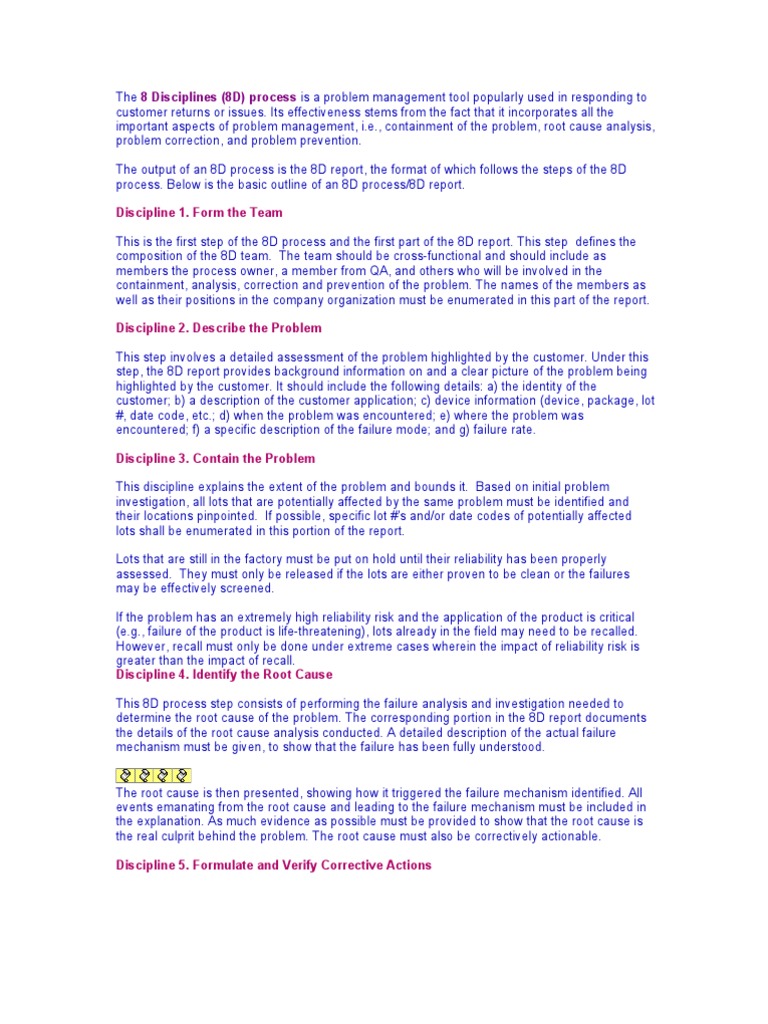 8 Disciplines (8D) Process: Discipline 1. Form The Team | Download Free ...