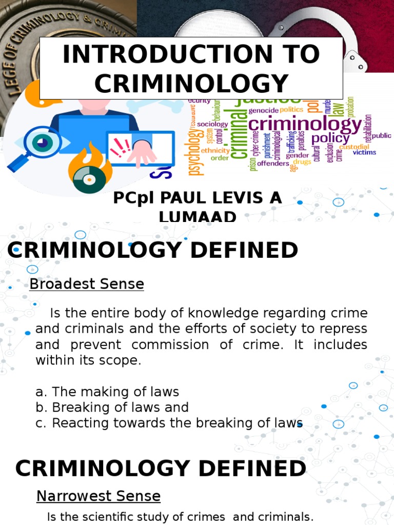 Introduction To Criminology | Download Free PDF | Deviance (Sociology ...