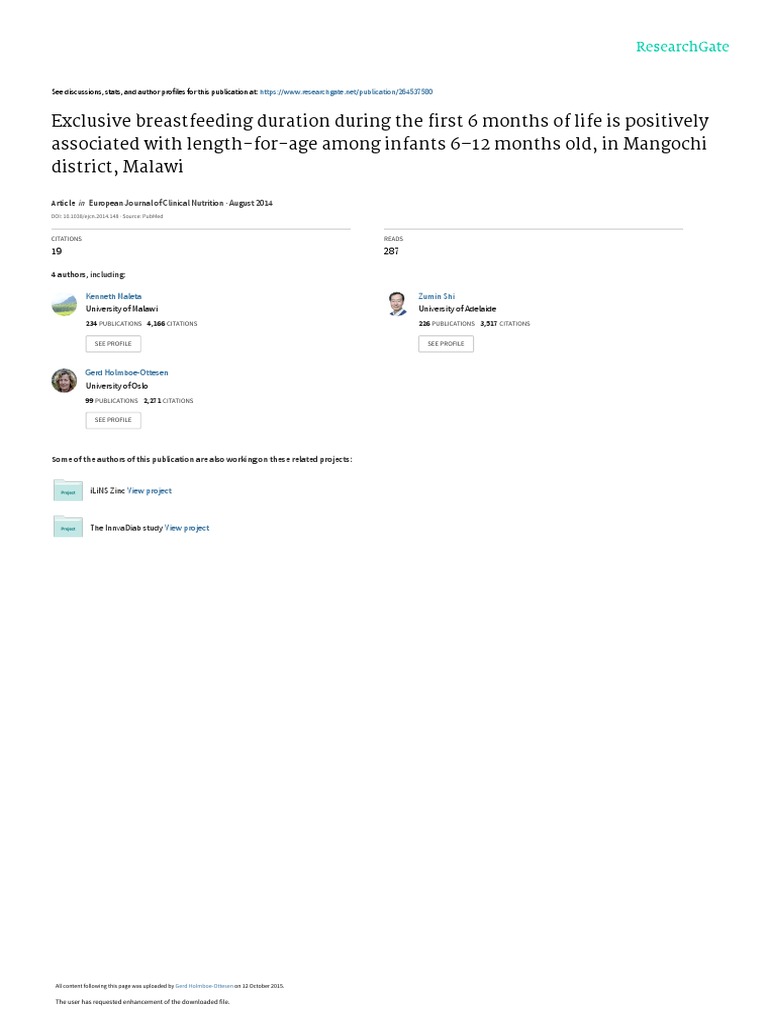 Asi Ekslusif 3 | PDF | Breastfeeding | Standard Score