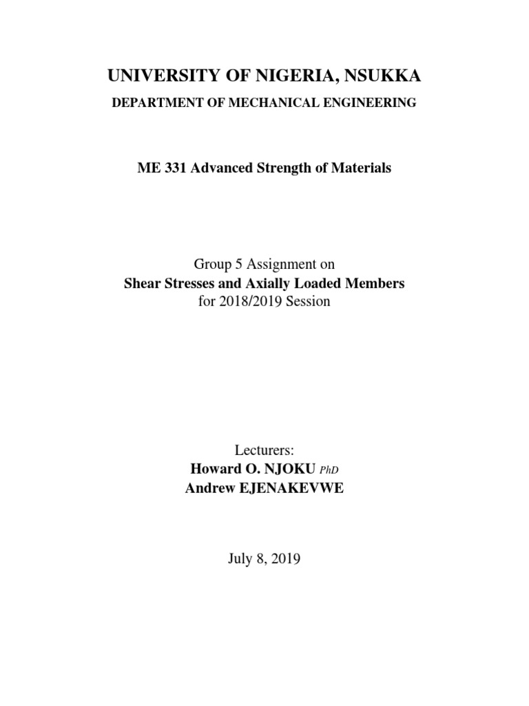 Mech 315 | PDF
