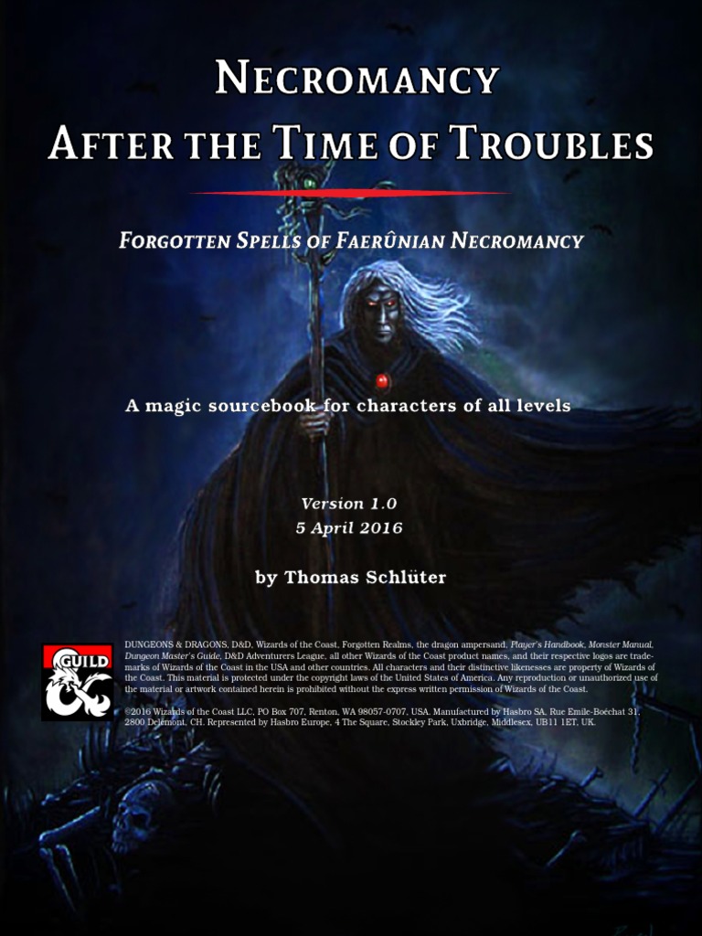Necromancy 5e PDF | PDF | Dungeons & Dragons | Necromancy