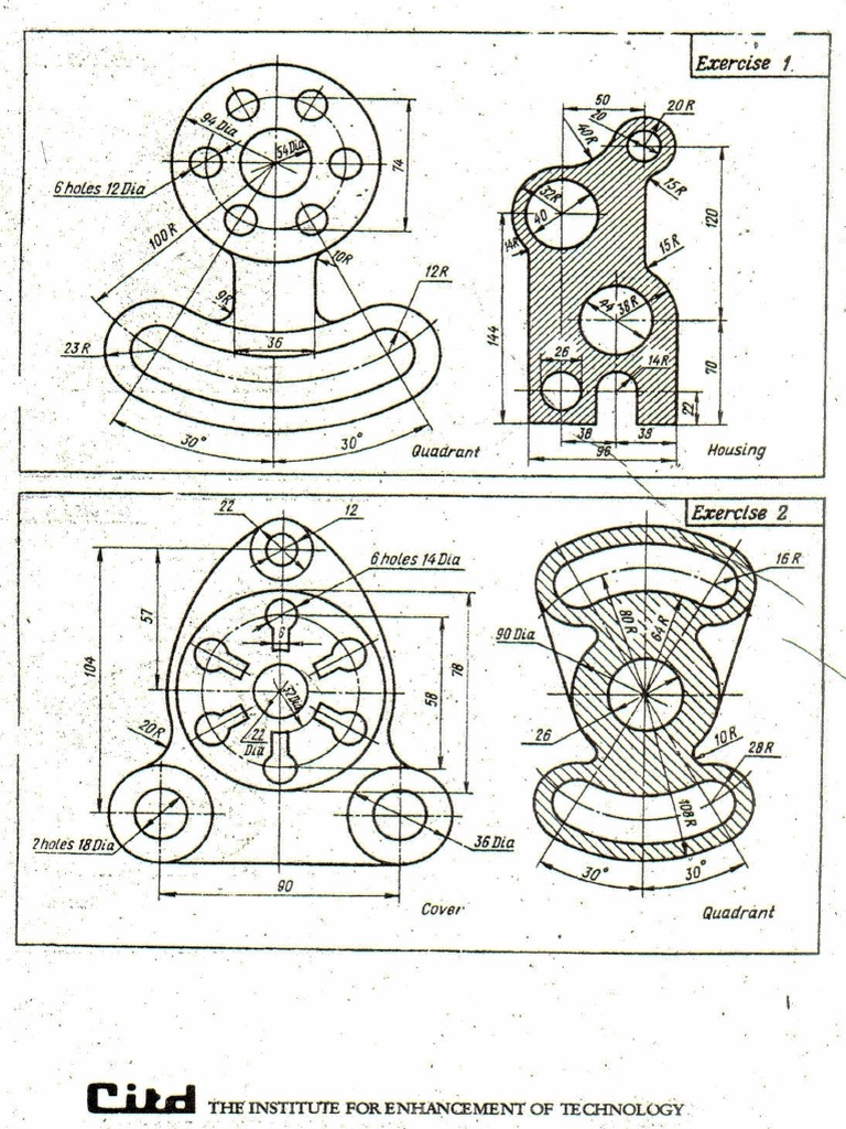 Auto CAD Excercise | PDF