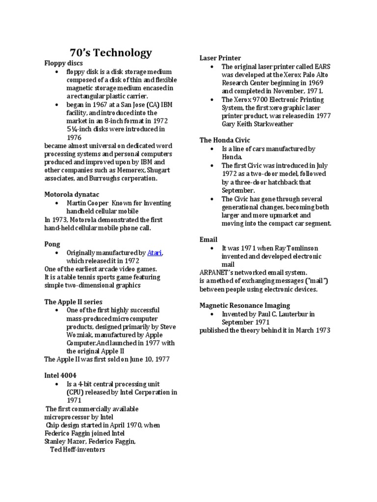70's Technology: Floppy Discs Laser Printer | PDF | Floppy Disk ...