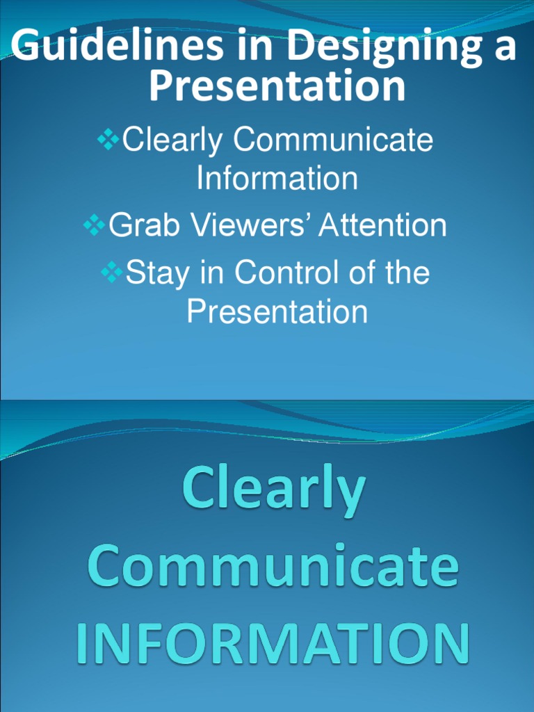Guidelines in Designing A Presentation | PDF