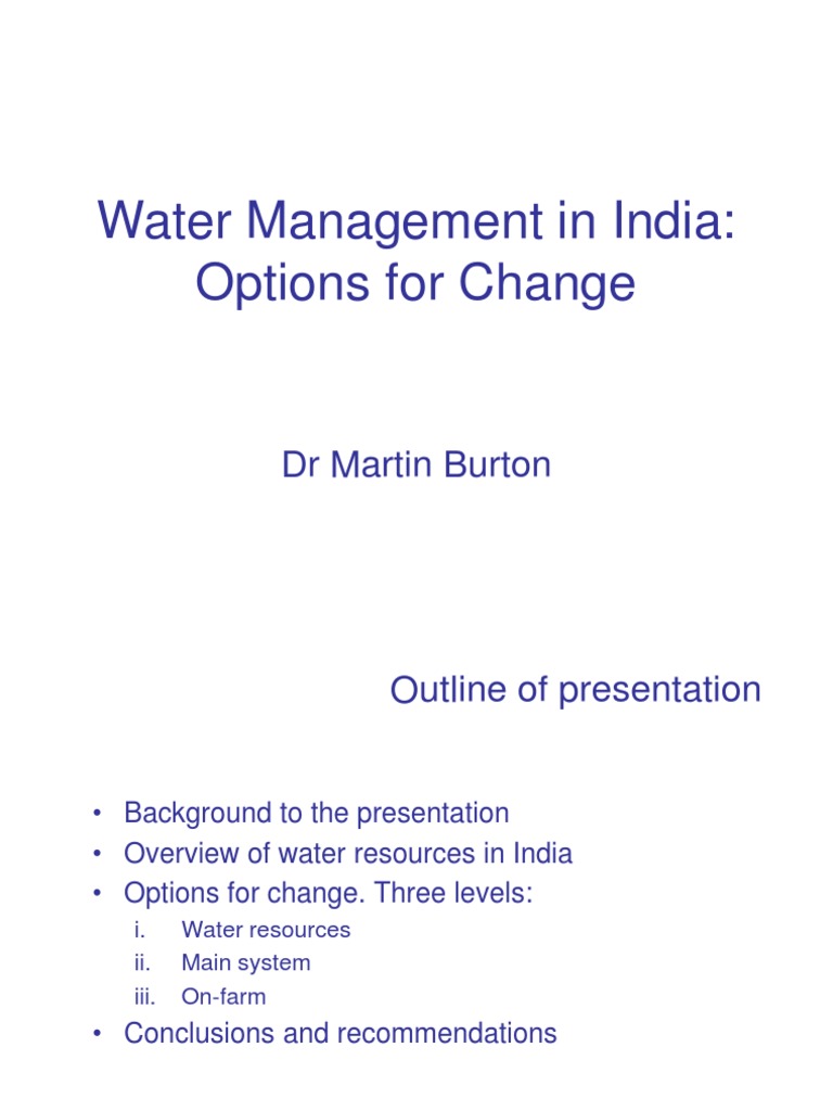 Water Management | PDF | Water Resources | Water Resource Management
