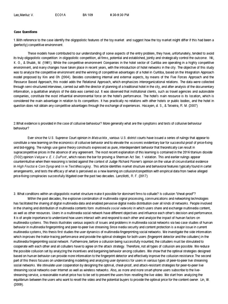 Case Questions | PDF | Social Networking Service | Competition
