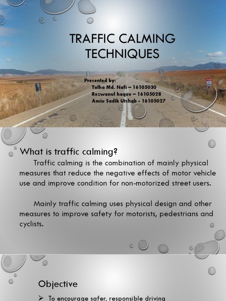 Effective Traffic Calming Techniques | PDF | Traffic | Transport Safety