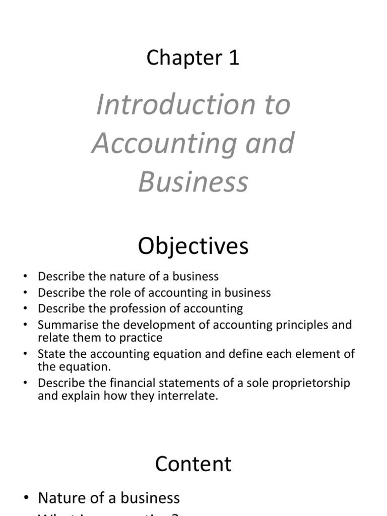 Introduction to Accounting: Understanding the Role and Importance of ...