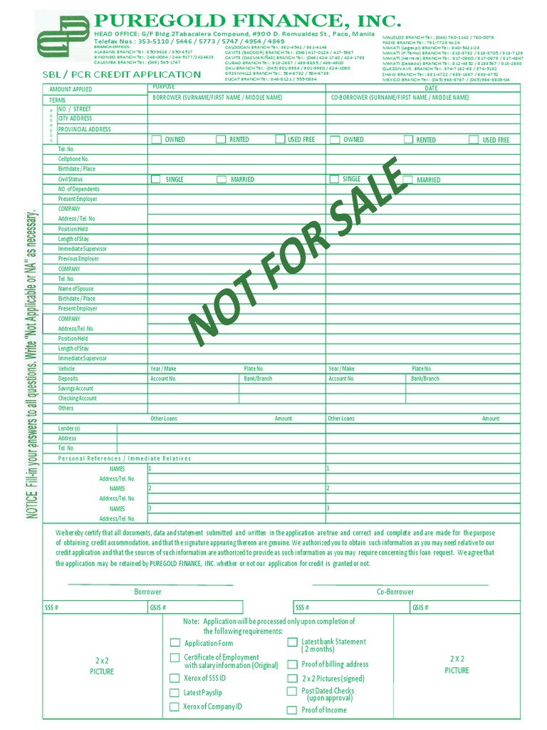 Pfi Form | PDF | Promissory Note | Loans