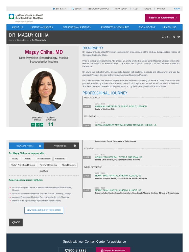 Dr. Maguy Chiha: Endocrinology Expert | PDF