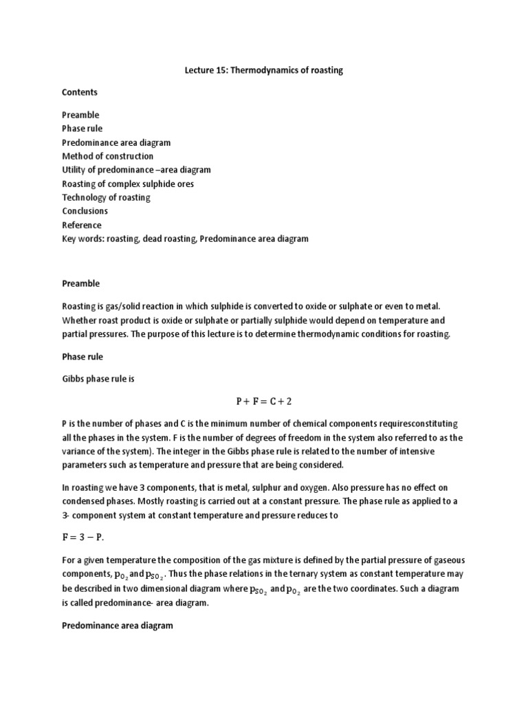 Predominance Area Diagram | PDF | Phase Rule | Phase (Matter)