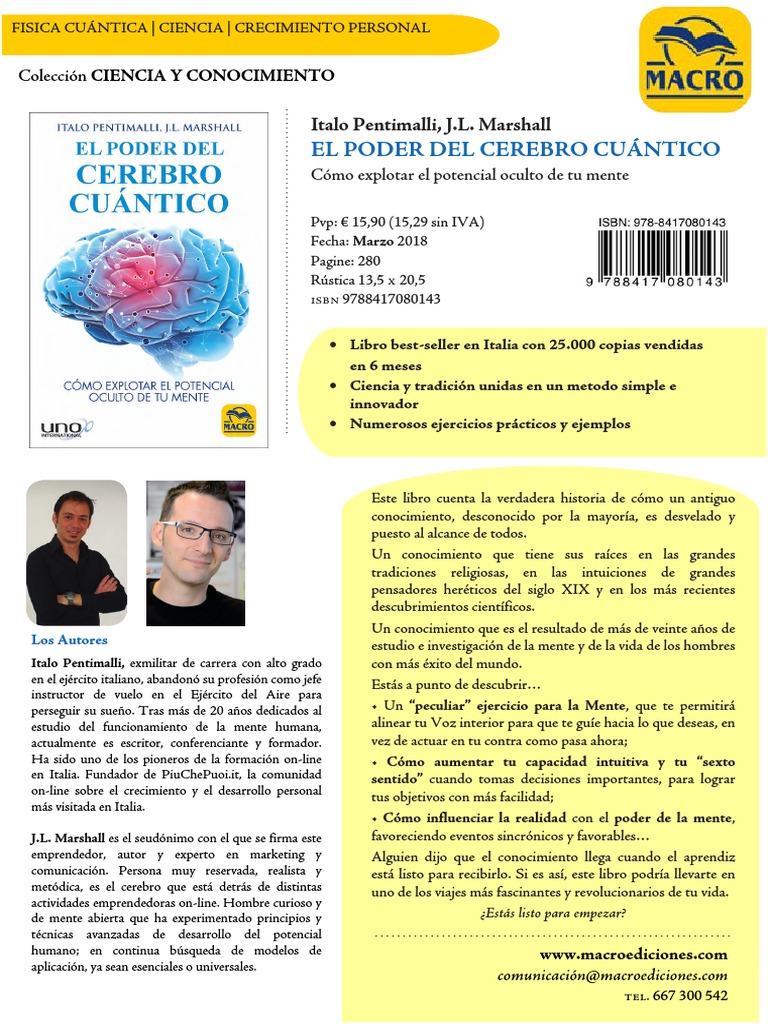 El Poder Del Cerebro Cuantico Comunicado PDF | PDF | Conocimiento | Mente