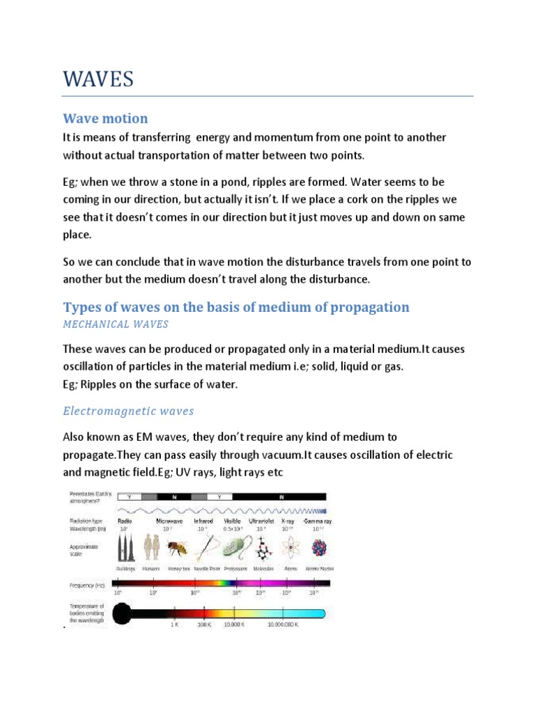 Waves: Wave Motion | PDF | Reflection (Physics) | Waves