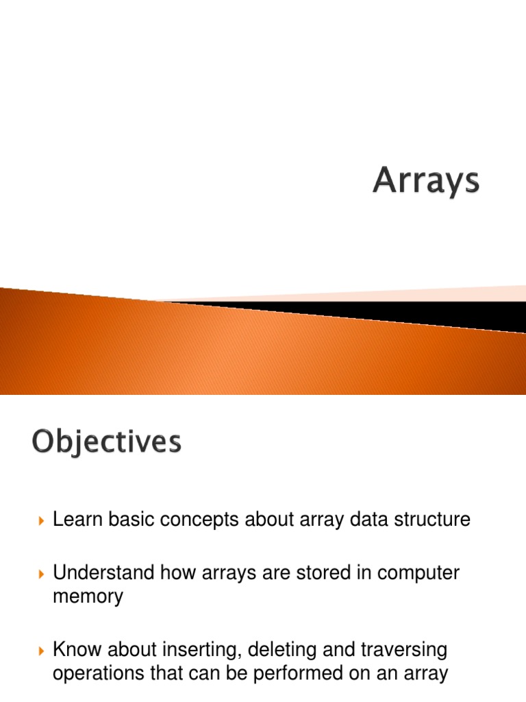 CC4 Slide - 2 Arrays | PDF | Array Data Structure | Data Type
