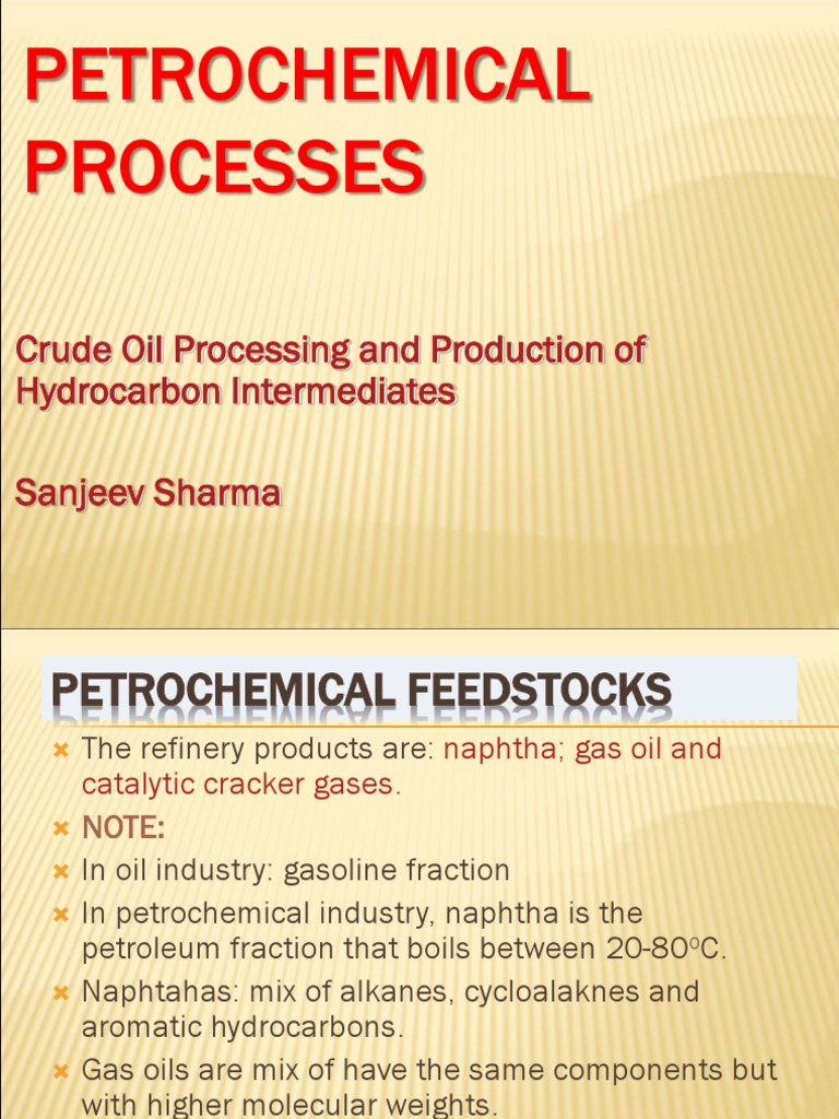 Petrochemical Processes Overview | PDF | Cracking (Chemistry ...