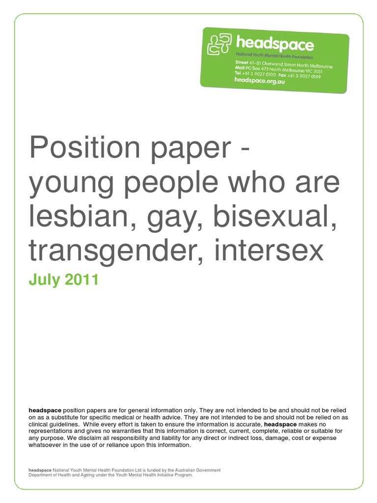 LGBTI Position Paper | PDF | Lgbt | LGBTQIA+ Studies