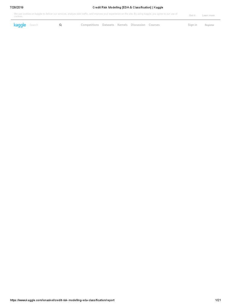 Credit Risk Modelling (EDA & Classification) - Kaggle | PDF | Receiver Operating Characteristic ...