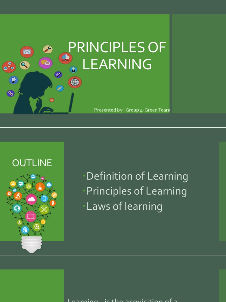 Principles of Learning | PDF | Experience | Learning