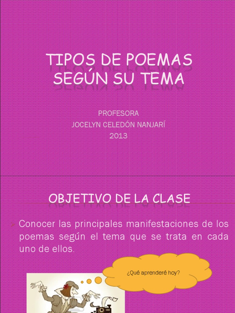 Tipos de Poemas | PDF | Poesía | Poética