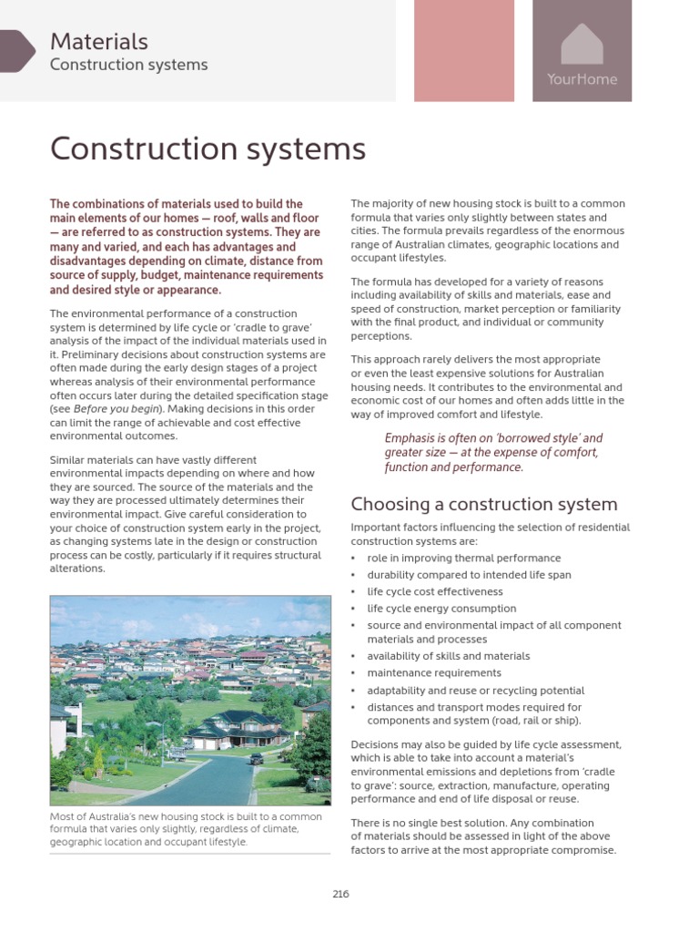 YOURHOME Materials Construction Systems 2017 | PDF | Building ...