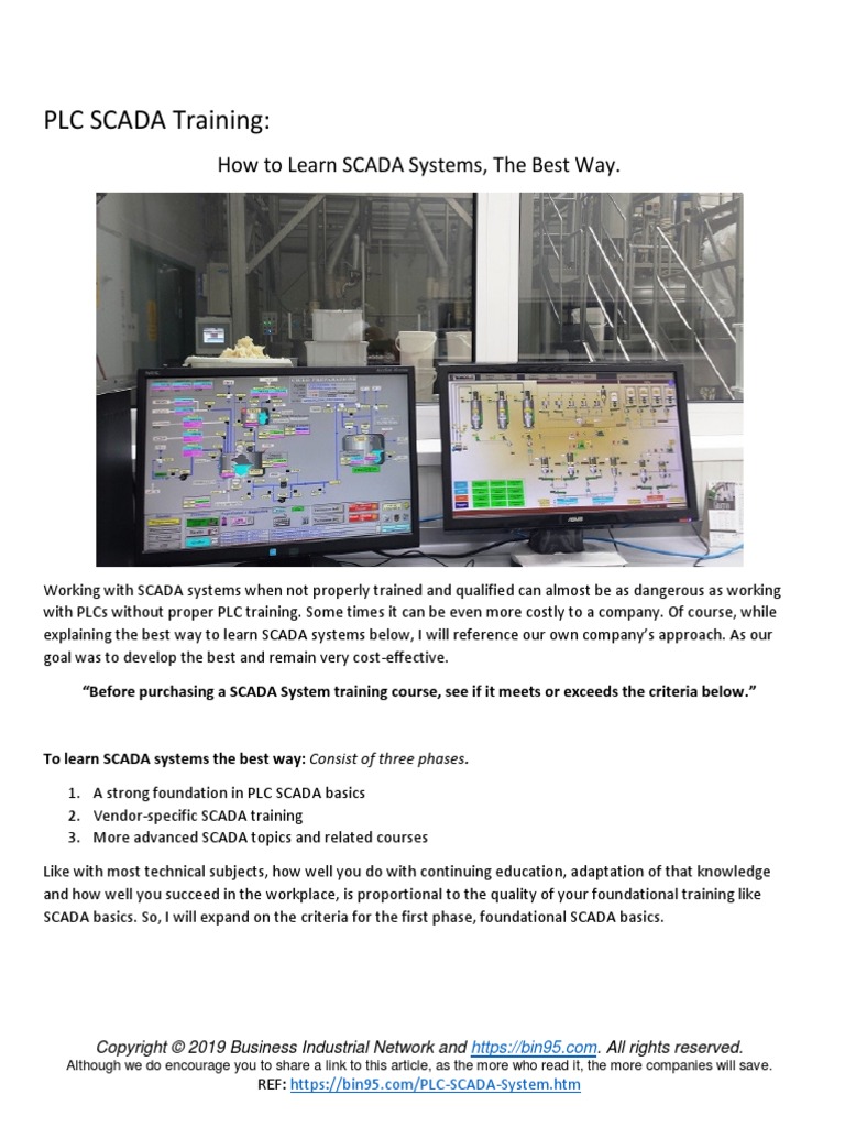 Tips On Selecting The Best SCADA Training | PDF | Scada | Programmable Logic Controller