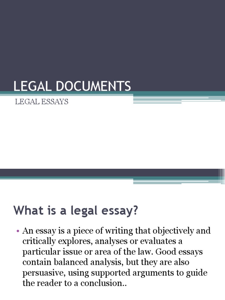 Legal Writing | PDF | Essays | Paragraph