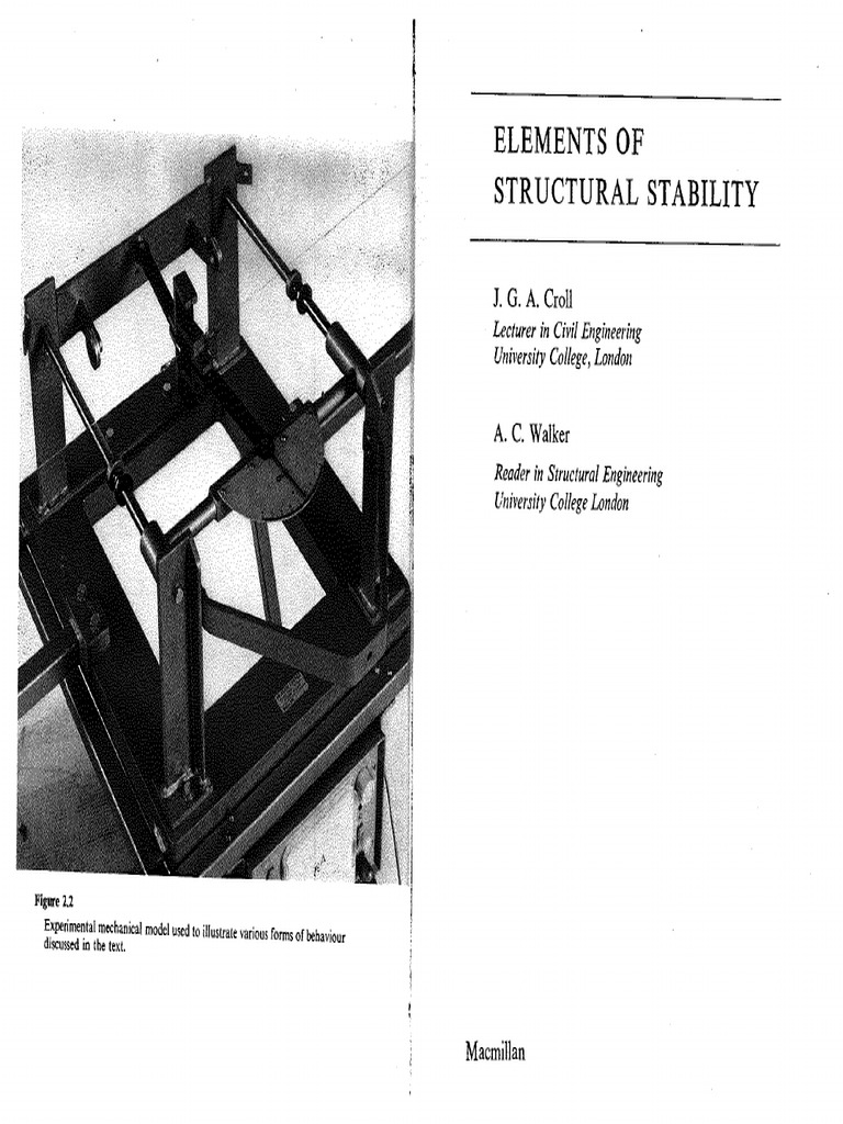Elements of Structural Stability - Croll and Walker BOOK | PDF