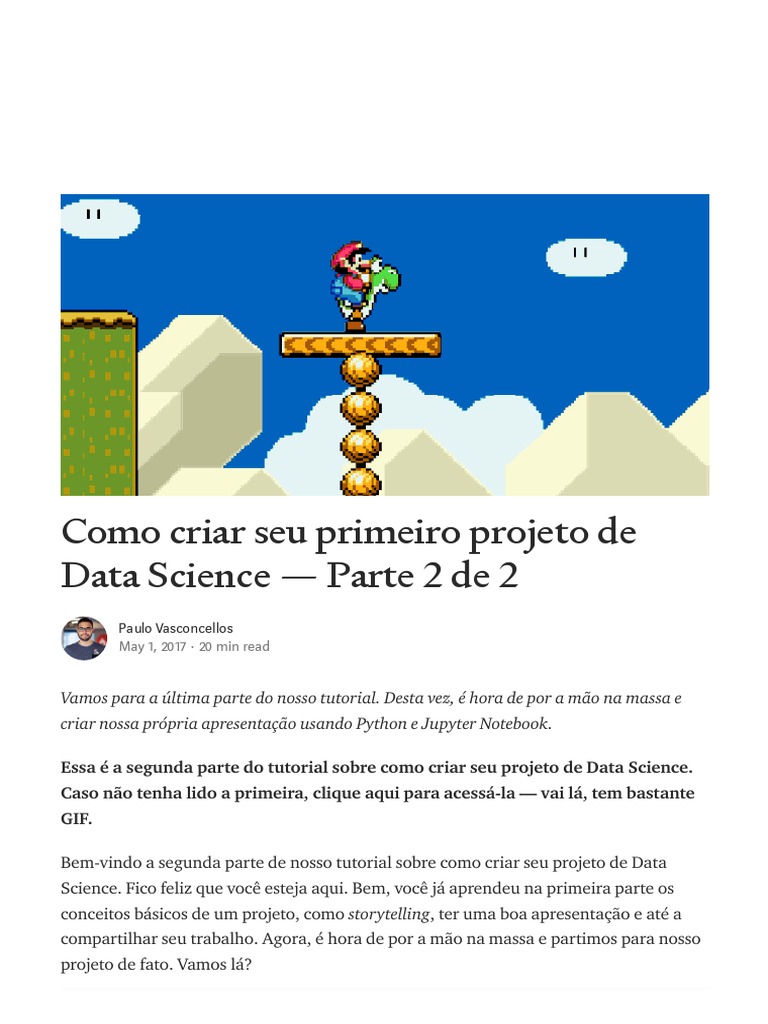 Como Criar Um Projeto de Data Science | PDF | Videogames | Python ...