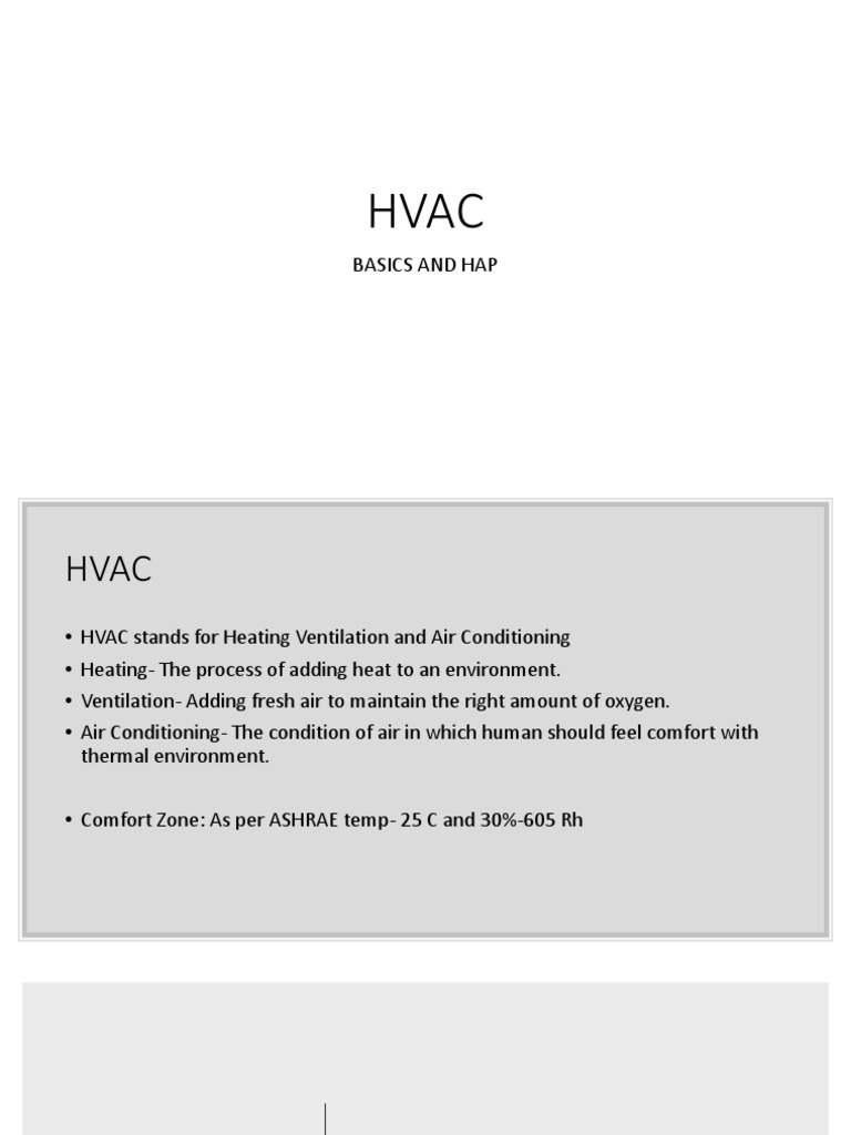 Hvac Basics | PDF | Science & Mathematics
