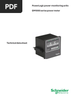 EasyLogic™ PM1000H Series Technical Datasheet | PDF | Physical ...