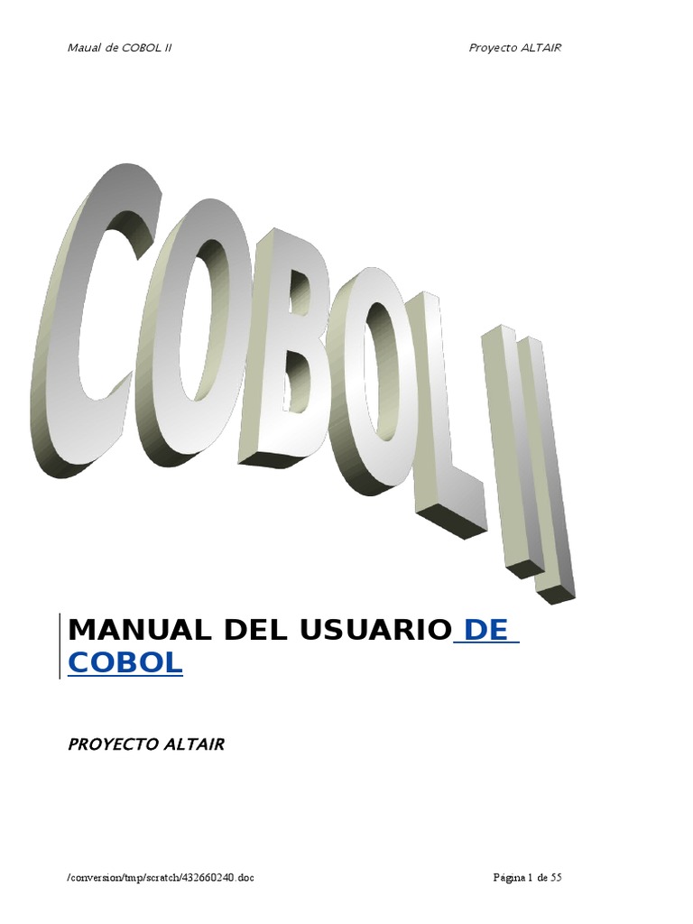 Cobol II | PDF | Programa de computadora | Programación