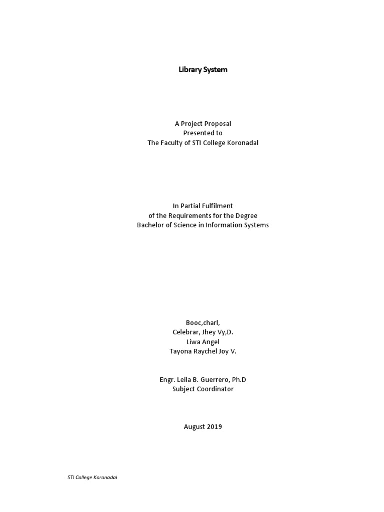 Library System Proposal | PDF | Software Development Process | Libraries